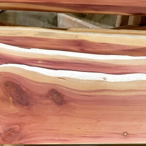 9"-10” Wide Live Edge Aromatic Eastern Red Cedar Board Planks for ...