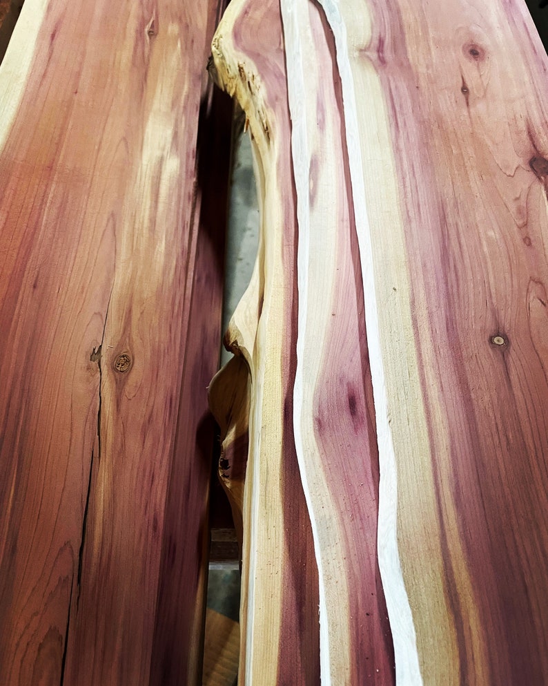 56 Wide Eastern Red Cedar Planks Boards Live Edge | Etsy
