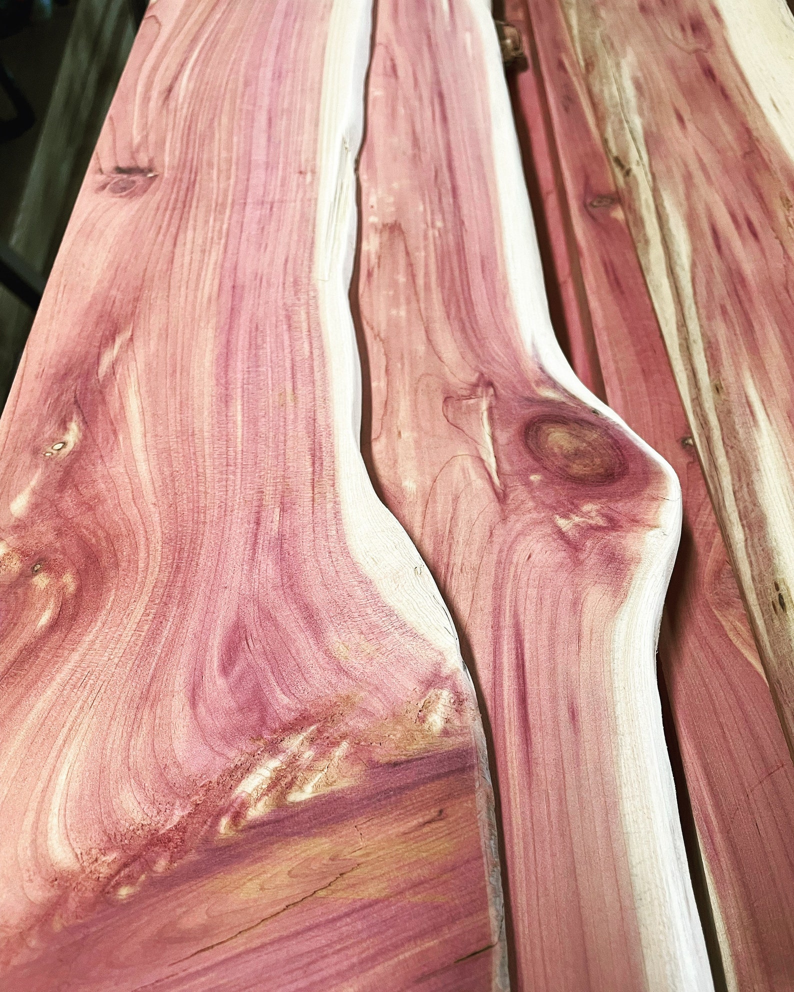 9"-10” Wide Live Edge Aromatic Eastern Red Cedar Board Planks for ...