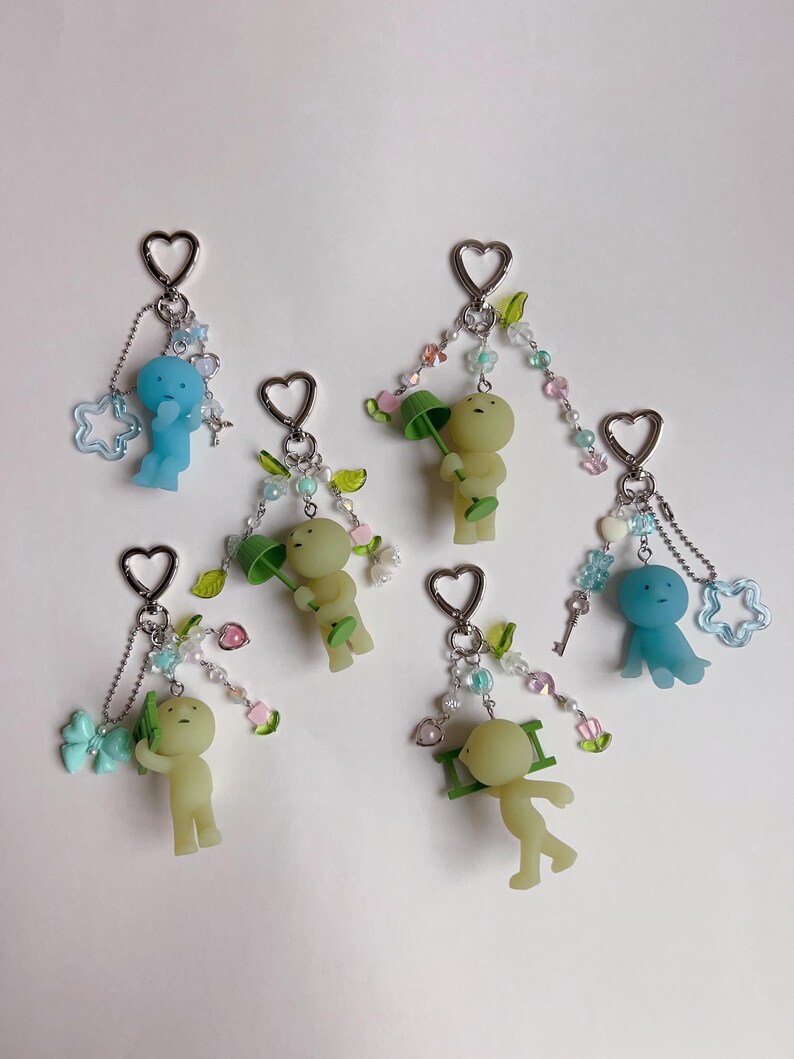 Smiski Keychain - Etsy