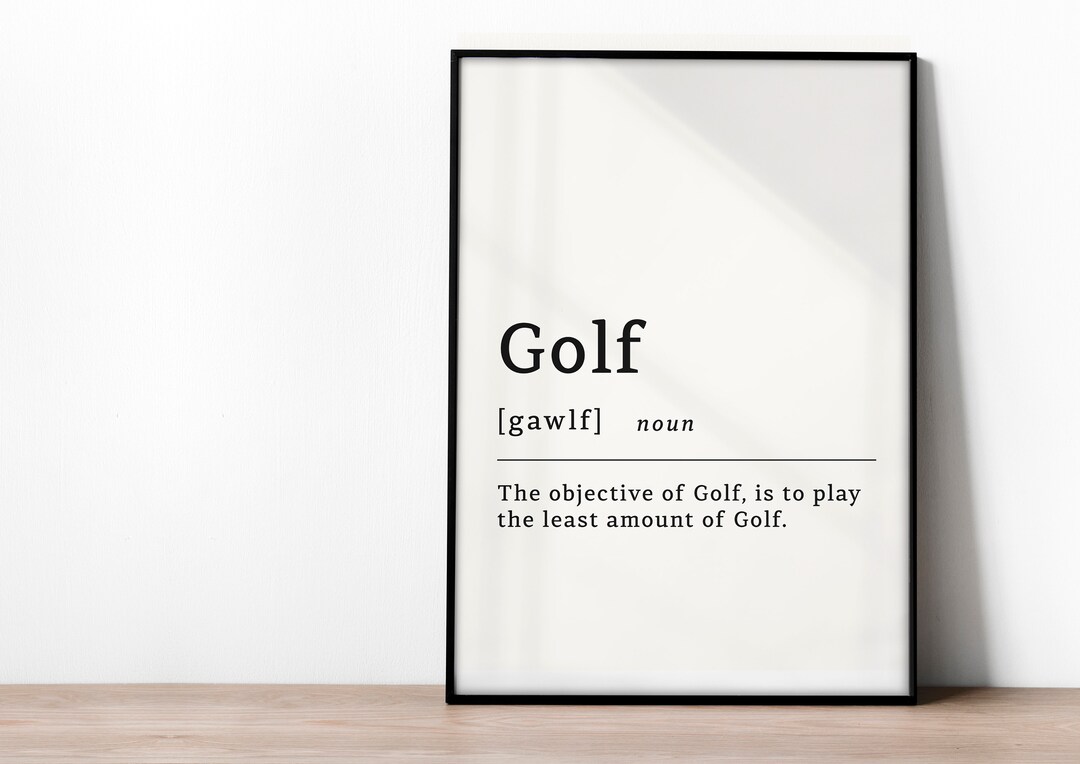 Golf Quote Poster Print, Tiger Woods, Sport, Golf Quote, Home Art ...
