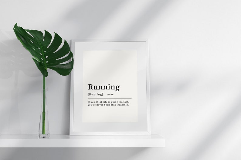 Running Definition Print Sport Running Lover Marathon - Etsy
