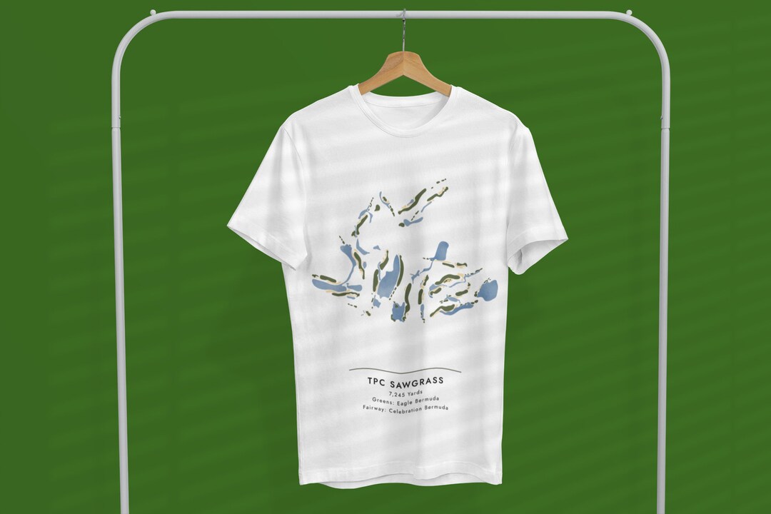 TPC Sawgrass Golf Course T Shirt, Golf Lover Gift, Gift for Golfer ...