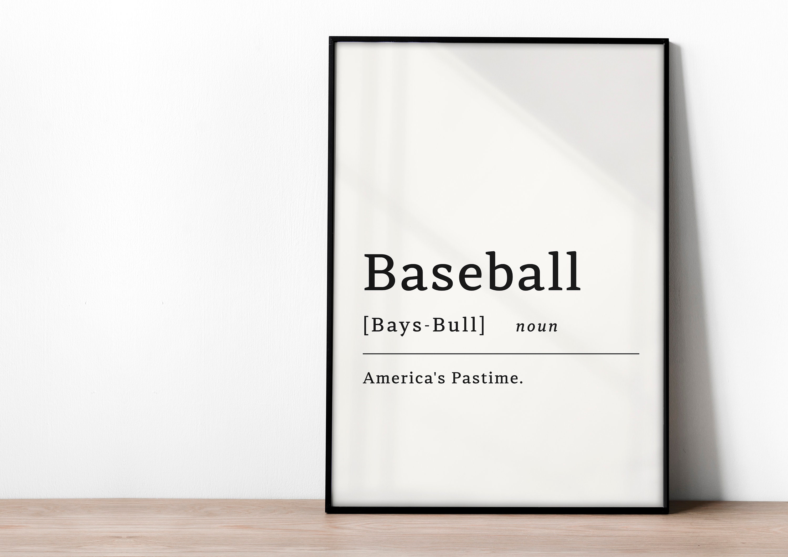 Definition of Baseball Quote Poster Print, Babe Ruth, Mike Trout, Sport ...