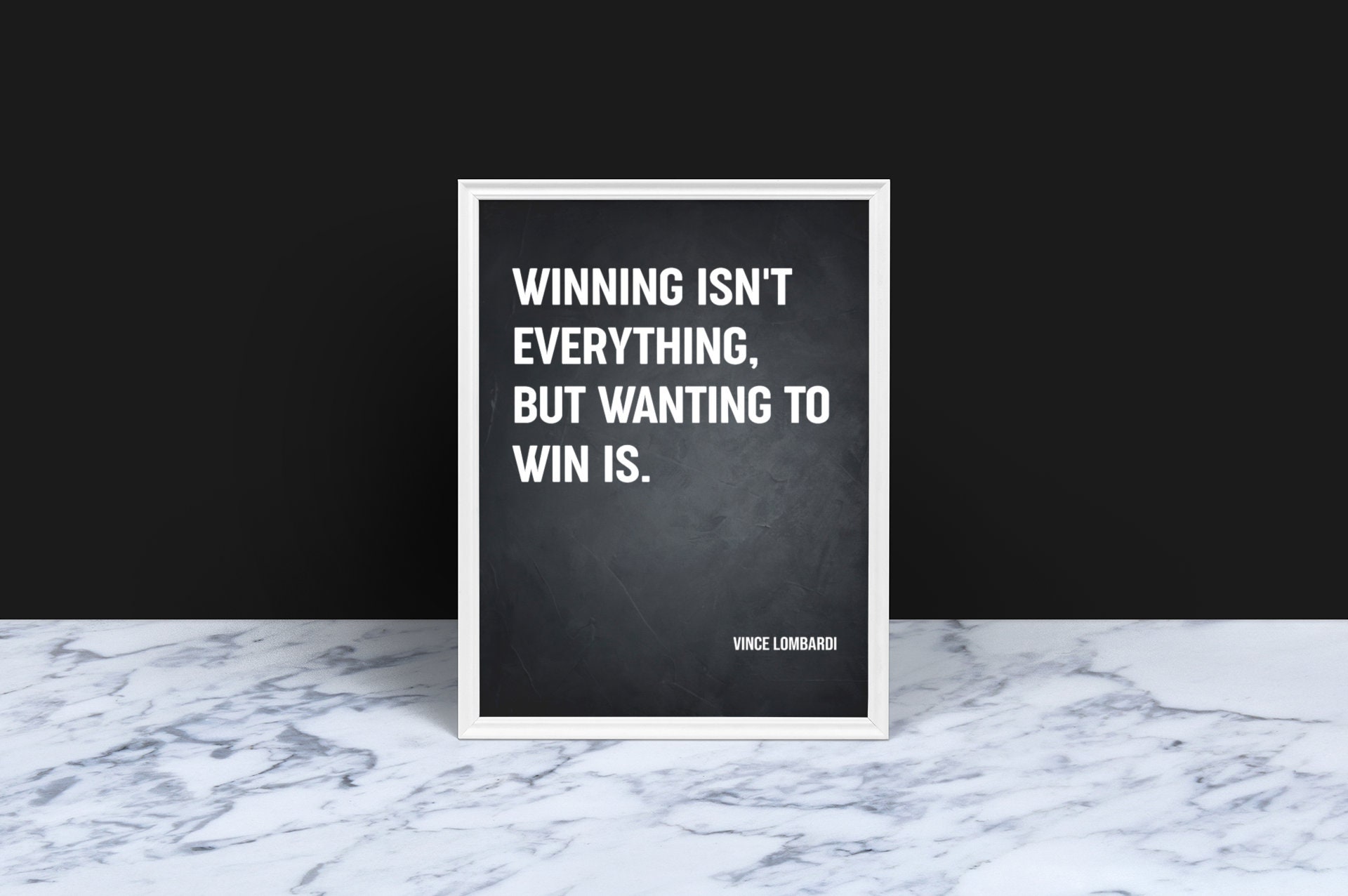 Winning Isn't Everything, but Wanting to Win is - Motivation Poster ...