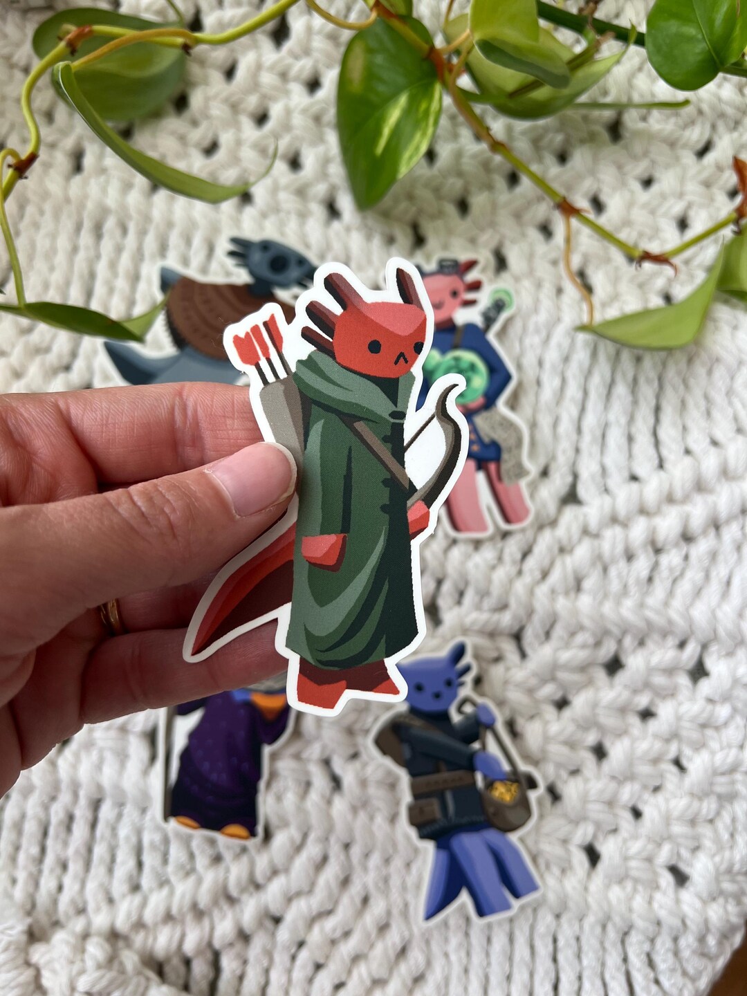 Dnd Axolotl Ranger Sticker | Fantasy RPG Class Waterproof Vinyl ...