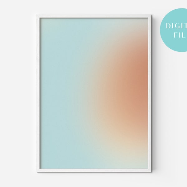 Gradient Art Print - Etsy
