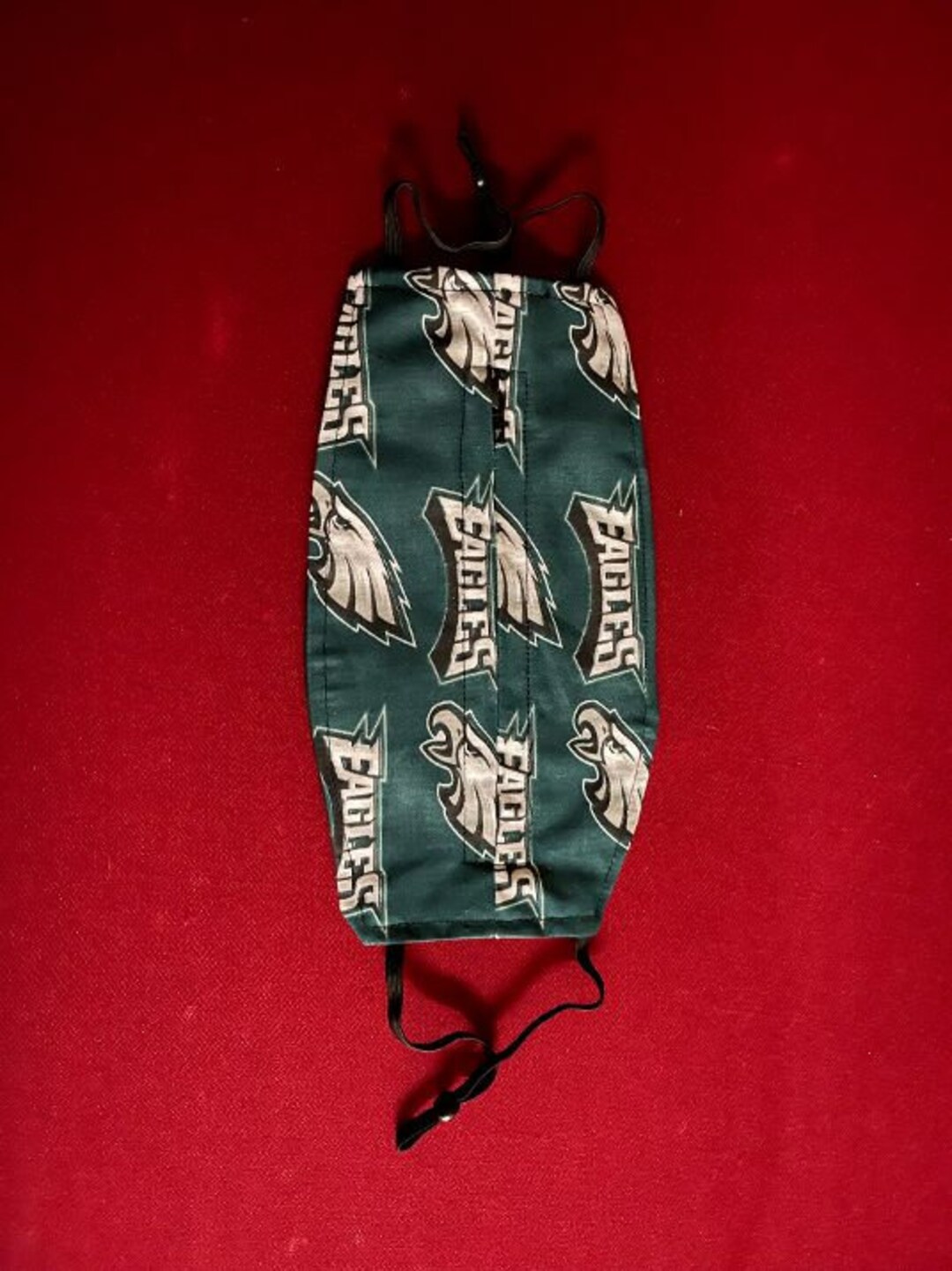 Philadelphia Eagles Face Mask W/zipper, Nose Bridge & Adjuster - Etsy