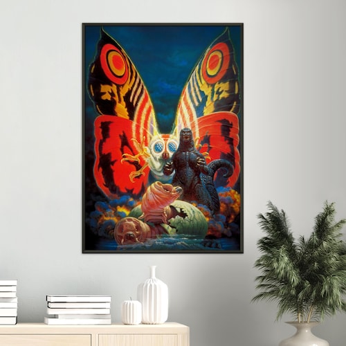 Vintage Godzilla Collection Mothra Print Godzilla Poster - Etsy