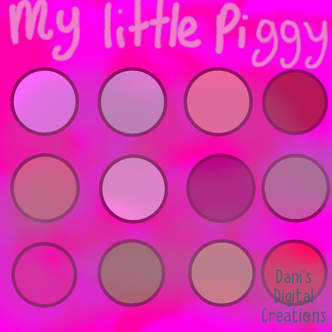 My Little Piggy Color Pallette 12 Colors - Etsy