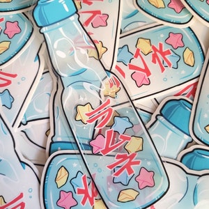 Ramune - Clear Vinyl Sticker - Etsy