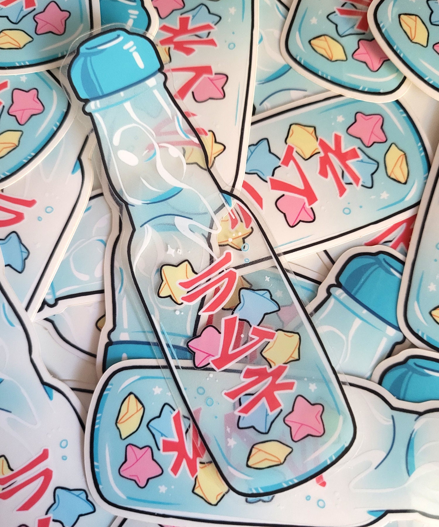 Ramune Clear Vinyl Sticker | Etsy