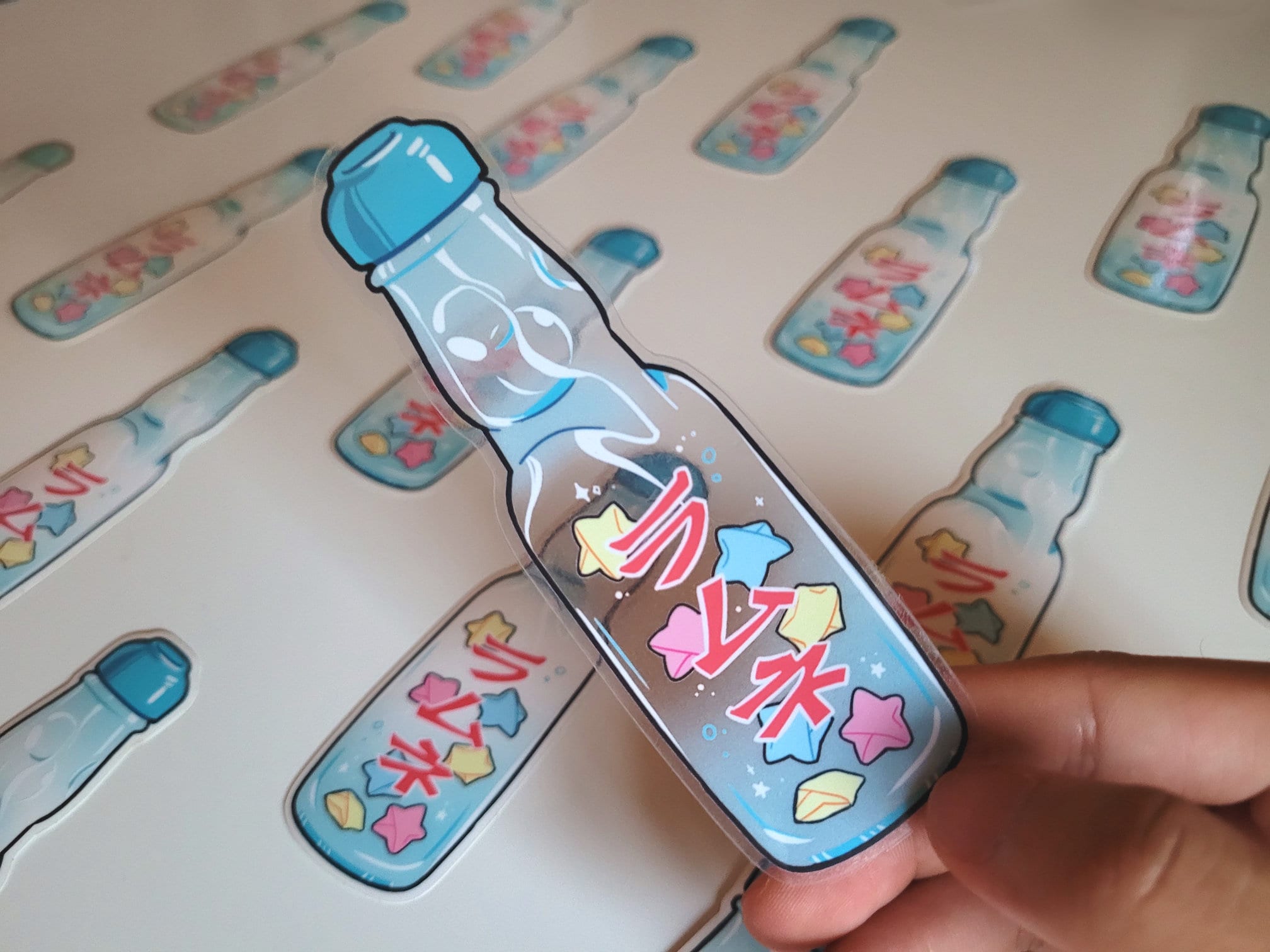 Ramune Clear Vinyl Sticker | Etsy