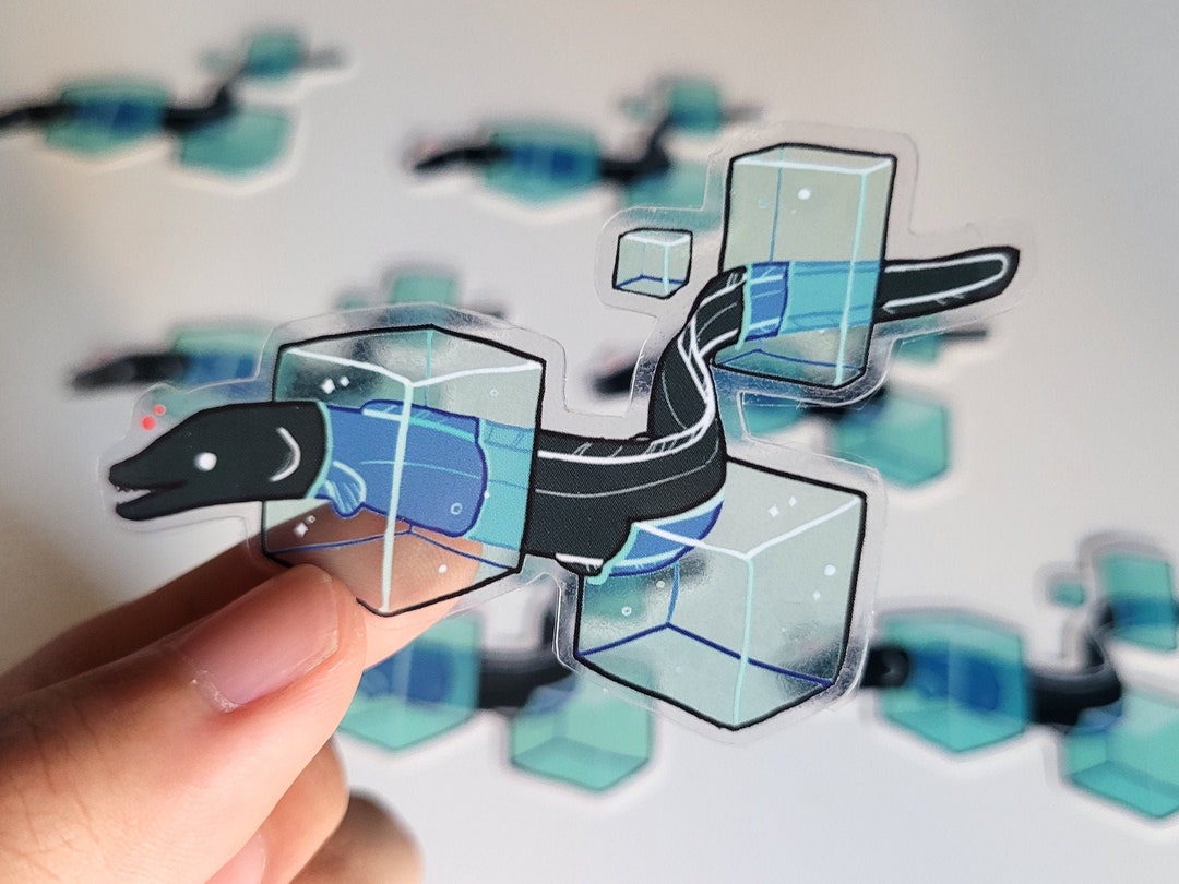 Eel - Clear Vinyl Sticker - Etsy