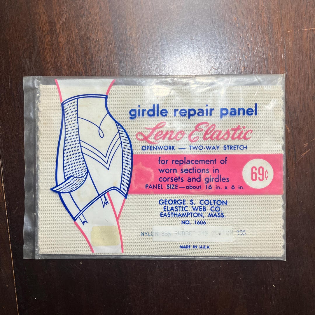 Vintage 1950s-60s Leno Elastic Girdle Repair Panel Sealed / NOS - Etsy
