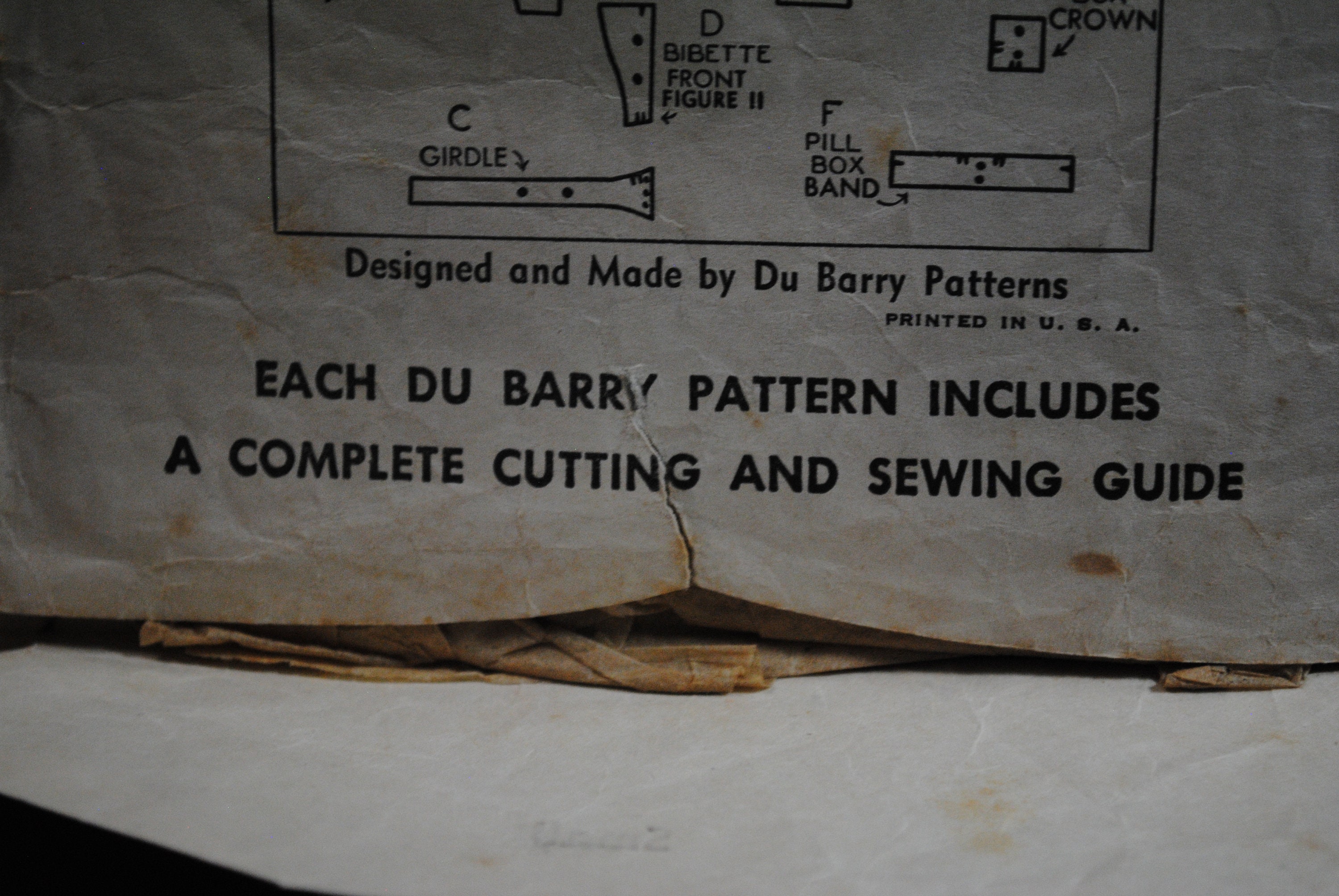 Vintage 1940s Du Barry 5311 Misses' Accessory Set Sewing Pattern ...