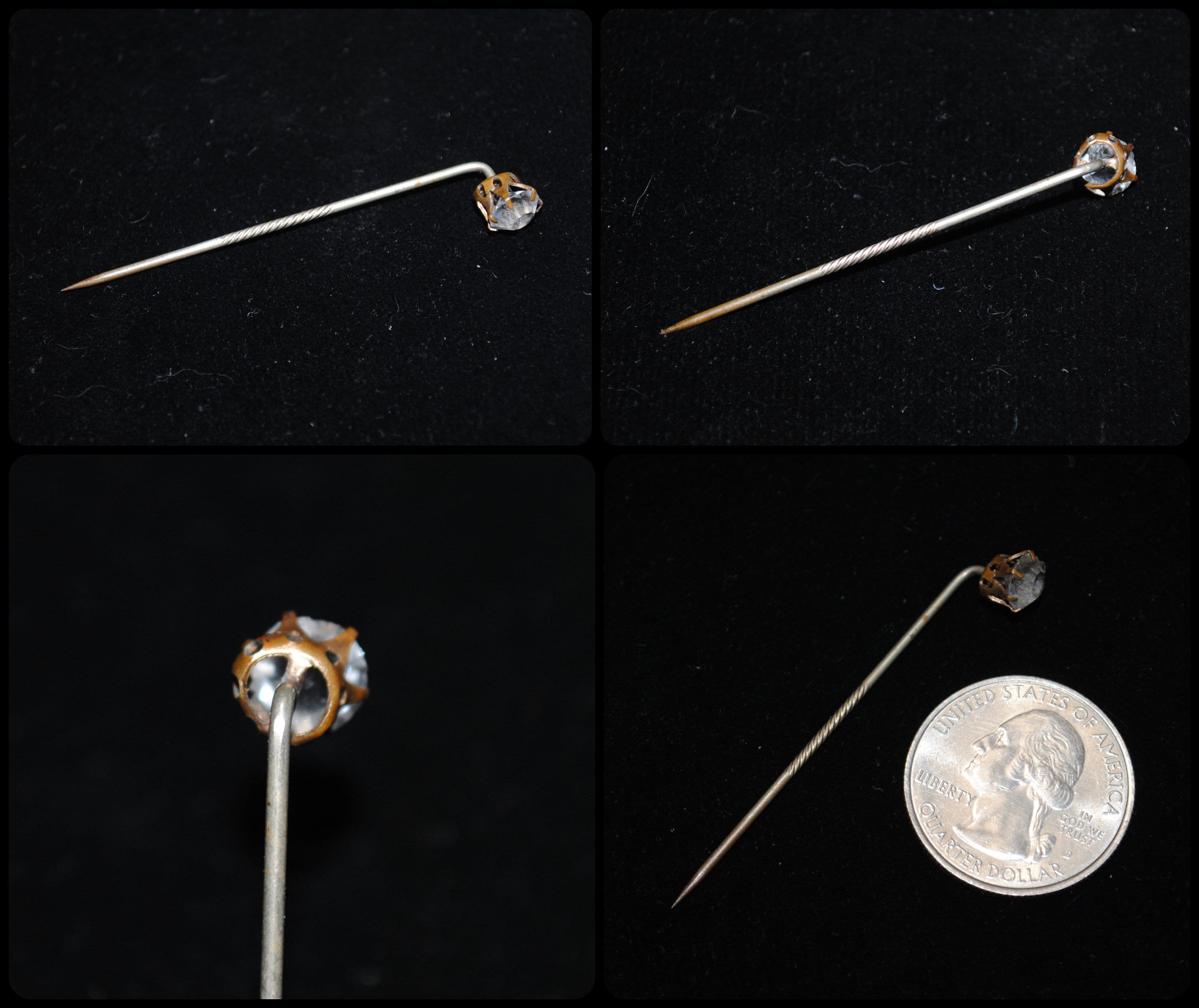 Buyer Picks Antique Victorian & Edwardian Stick / Hat Pins Cut Ruby ...