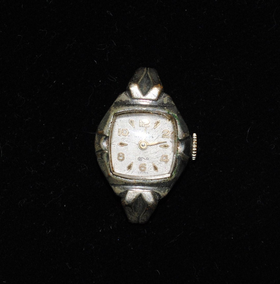 Un-serviced Working Women's Helbros 17 Jewel Watch Face Without a Band ...