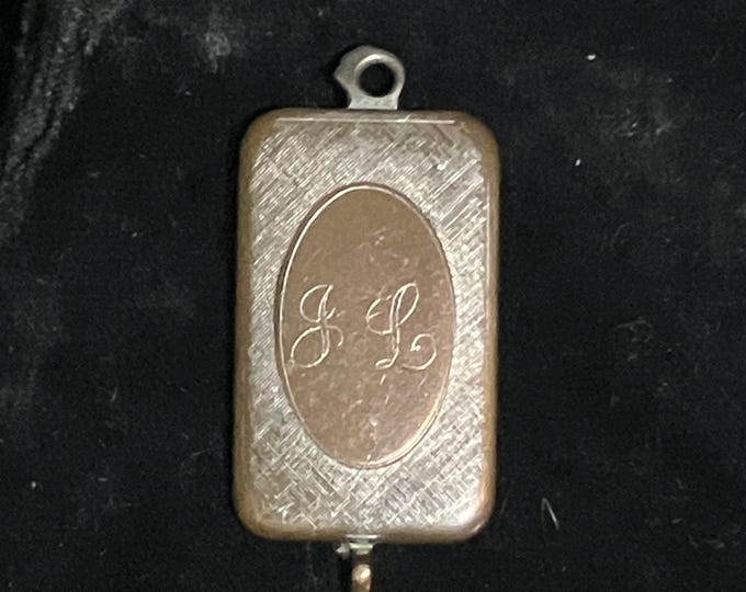 Vintage Anson Detachable Key Chain Monogrammed "j.l." Pendant Piece - Etsy