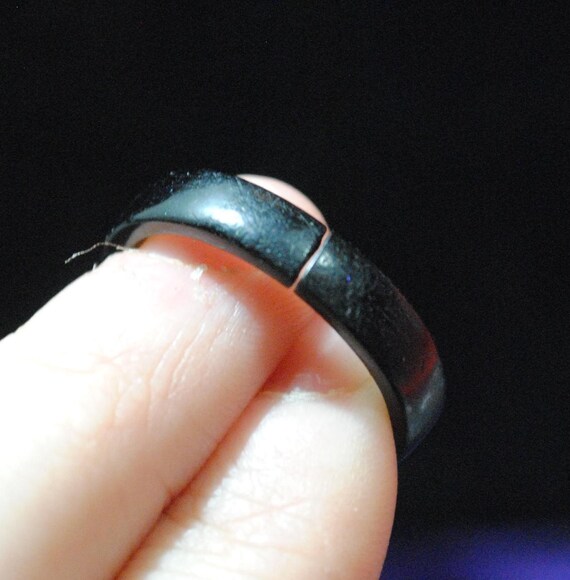 Antique Art Deco Celluloid Prison Ring with Photo of … - Gem