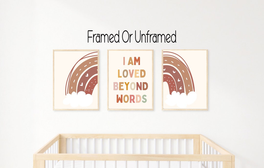 Boho Nursery Affirmation Art Print: Earth Tones, Kids Wall Decor - Etsy