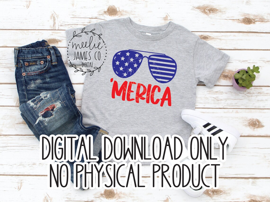 Fourth of July SVG 'merica SVG 'merica PNG - Etsy