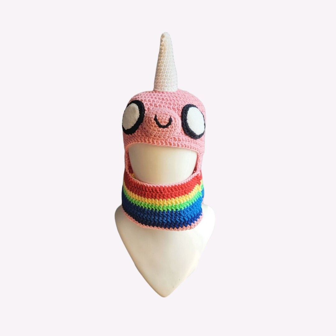 Rainbow Unicorn Balaclava Crochet, Custom Unicorn Balaclava, Balaclava ...
