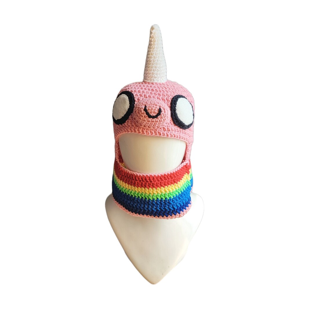 Rainbow Unicorn Balaclava Crochet, Custom Unicorn Balaclava, Balaclava ...