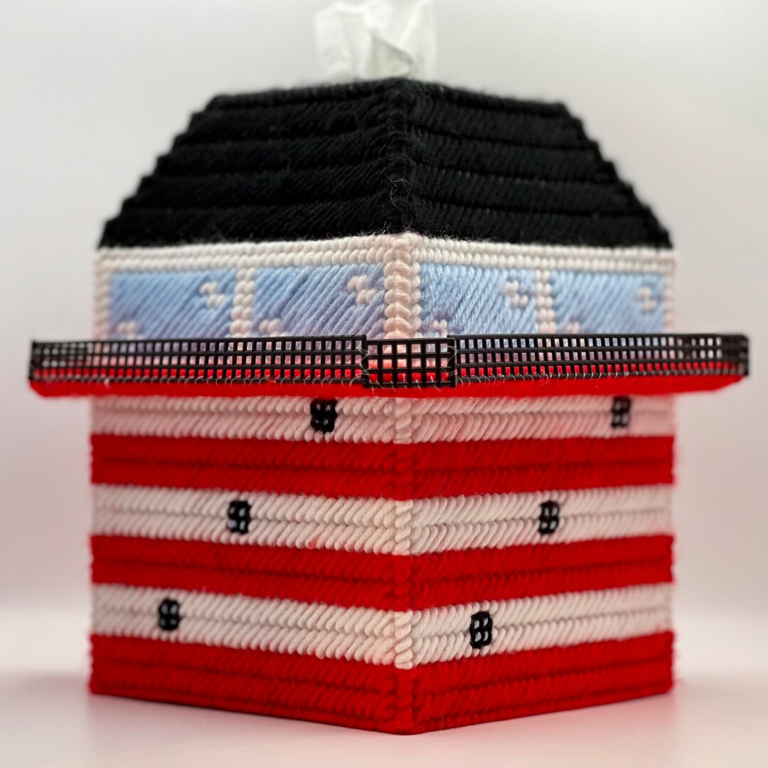 Lighthouse Tissue Box Cover Coastal Decor Lighthouse Decor Unique ...
