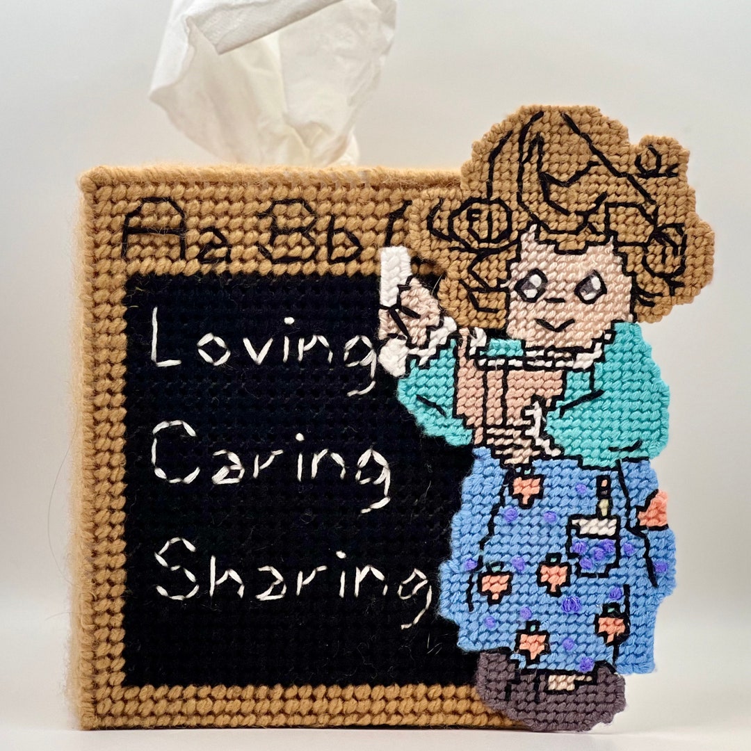 Teacher Tissue Box Cover Classroom Tissue Cover Handmade Tissue Cover ...
