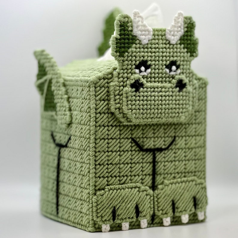 Dragon Tissue Box Cover: Handmade Home Decor - Etsy