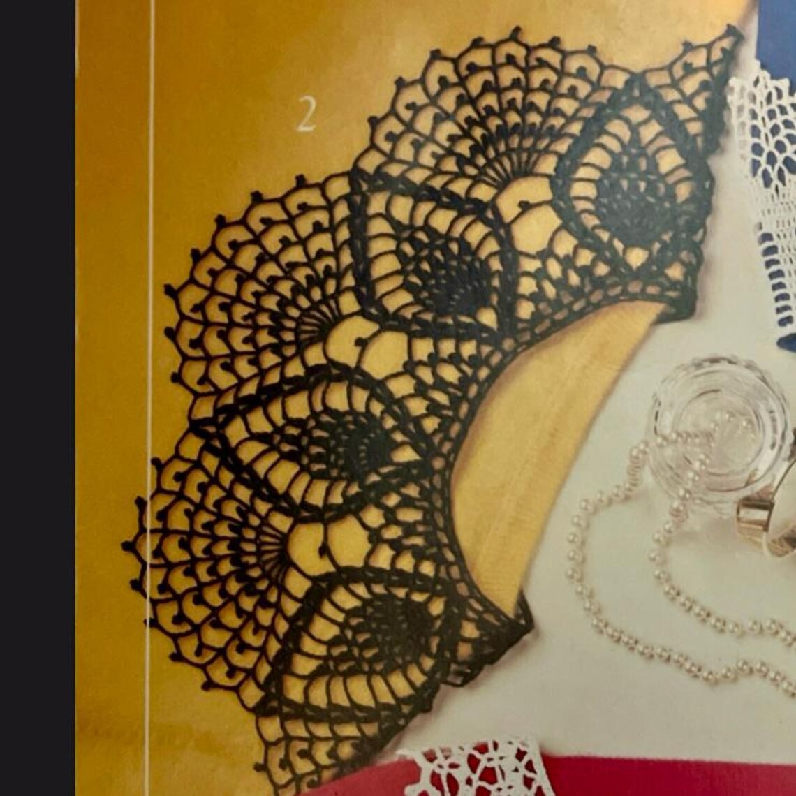 Vintage Whirlwind Lace Collar Pattern Crochet Collar Pattern Vintage ...