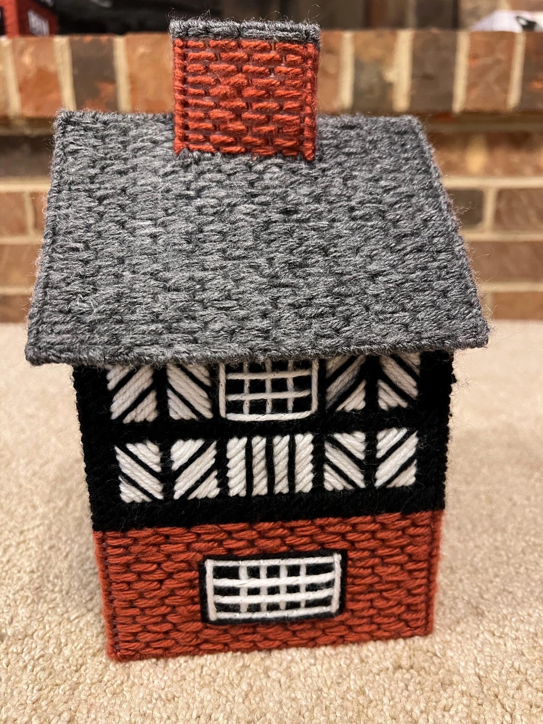 Cottage Tissue Box Cover Handmade Cottage Tissue Cover Square Tissue ...