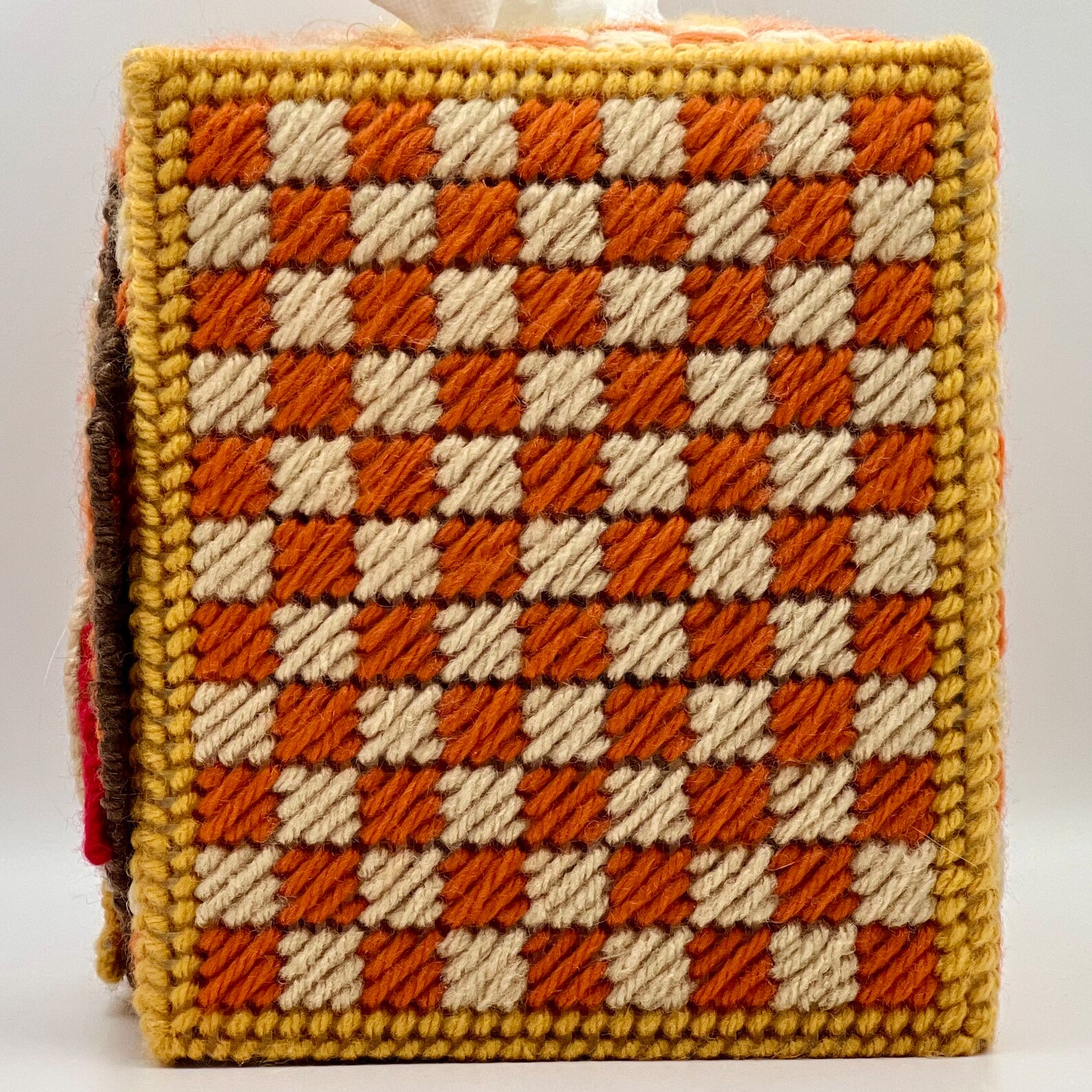 Turkey Tissue Box Cover Thanksgiving Tissue Box Cover Handmade Turkey ...