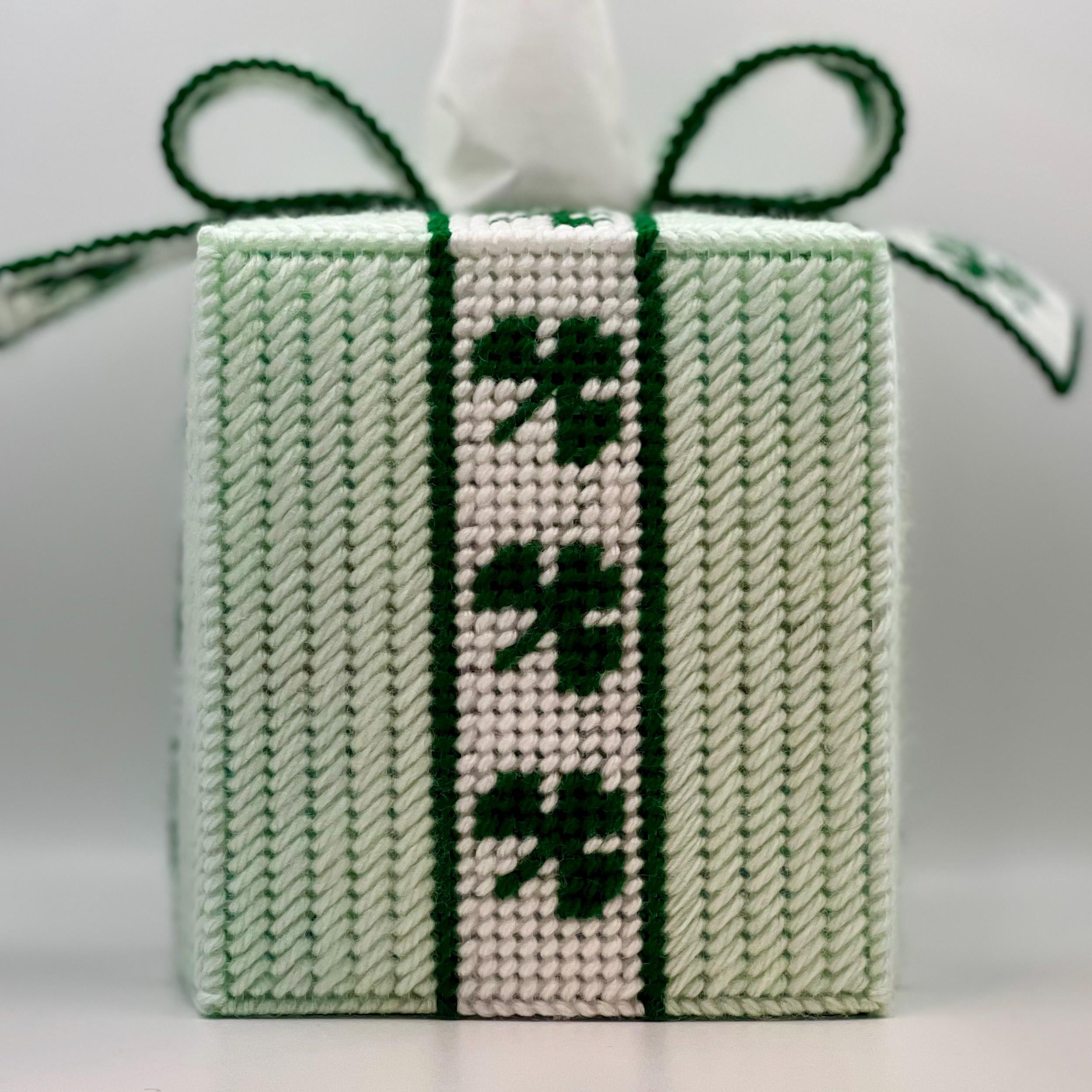 St Patrick Present Tissue Box Cover Handmade Shamrock Gift Tissue Cover ...