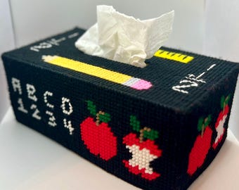 Teacher Tissue Box Cover - Etsy