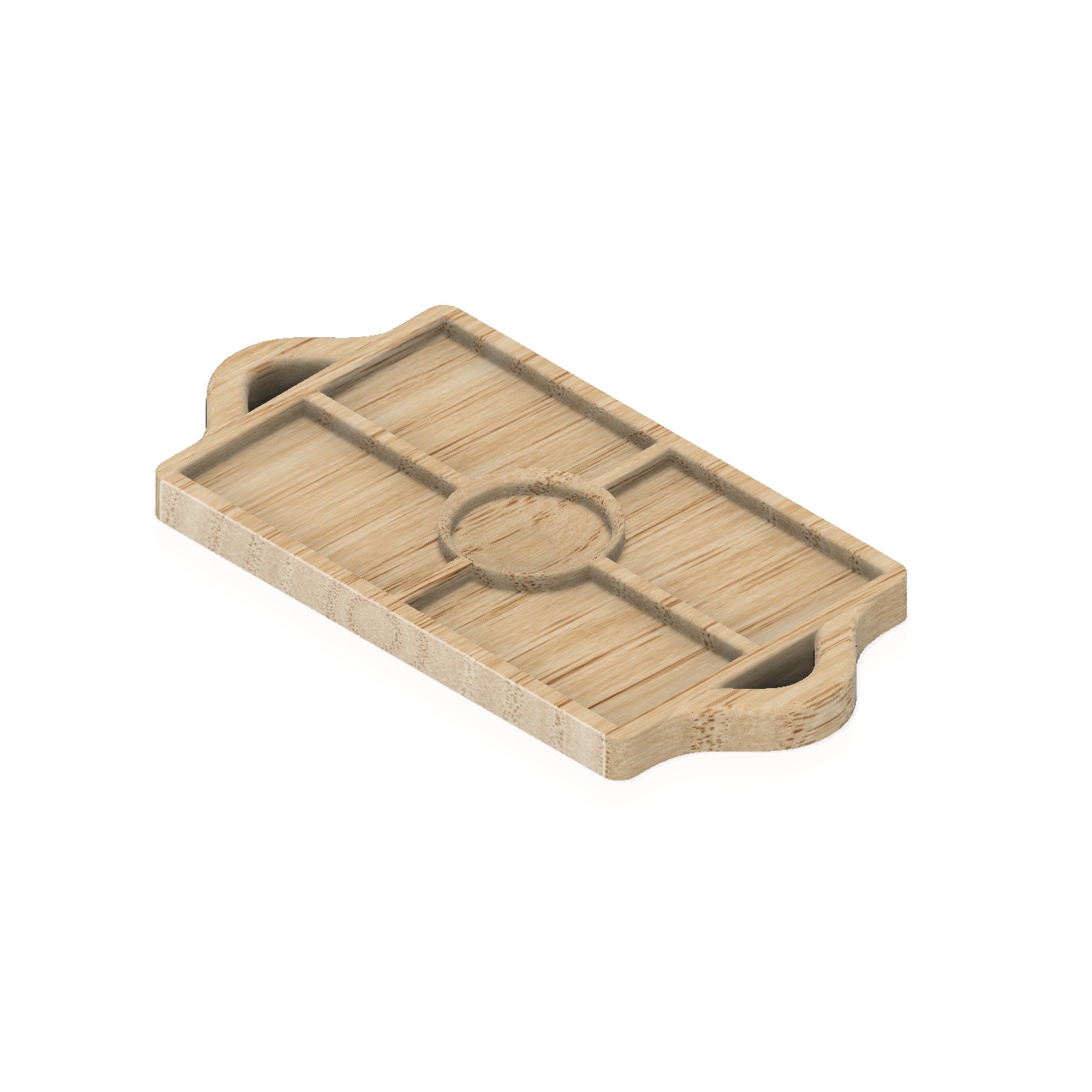 Handled Serving Tray Platter STL Model File for CNC Machining - Etsy