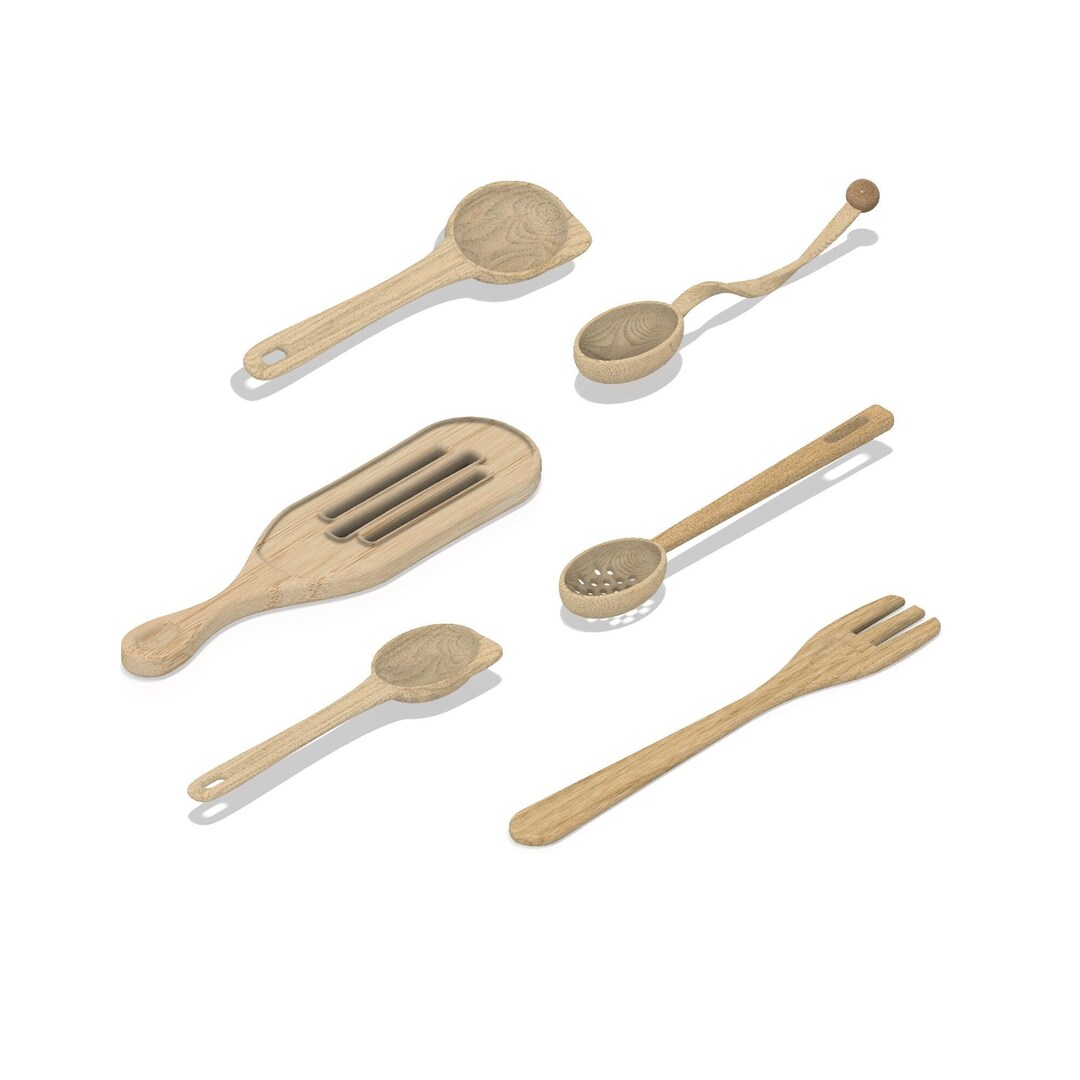 Kitchen Utensils STL Digital Files - Etsy