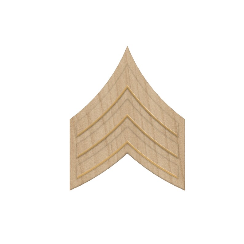 ARMY SERGEANT E-5 Insignia STL Bundle for Cnc Machining and 3D Printing ...