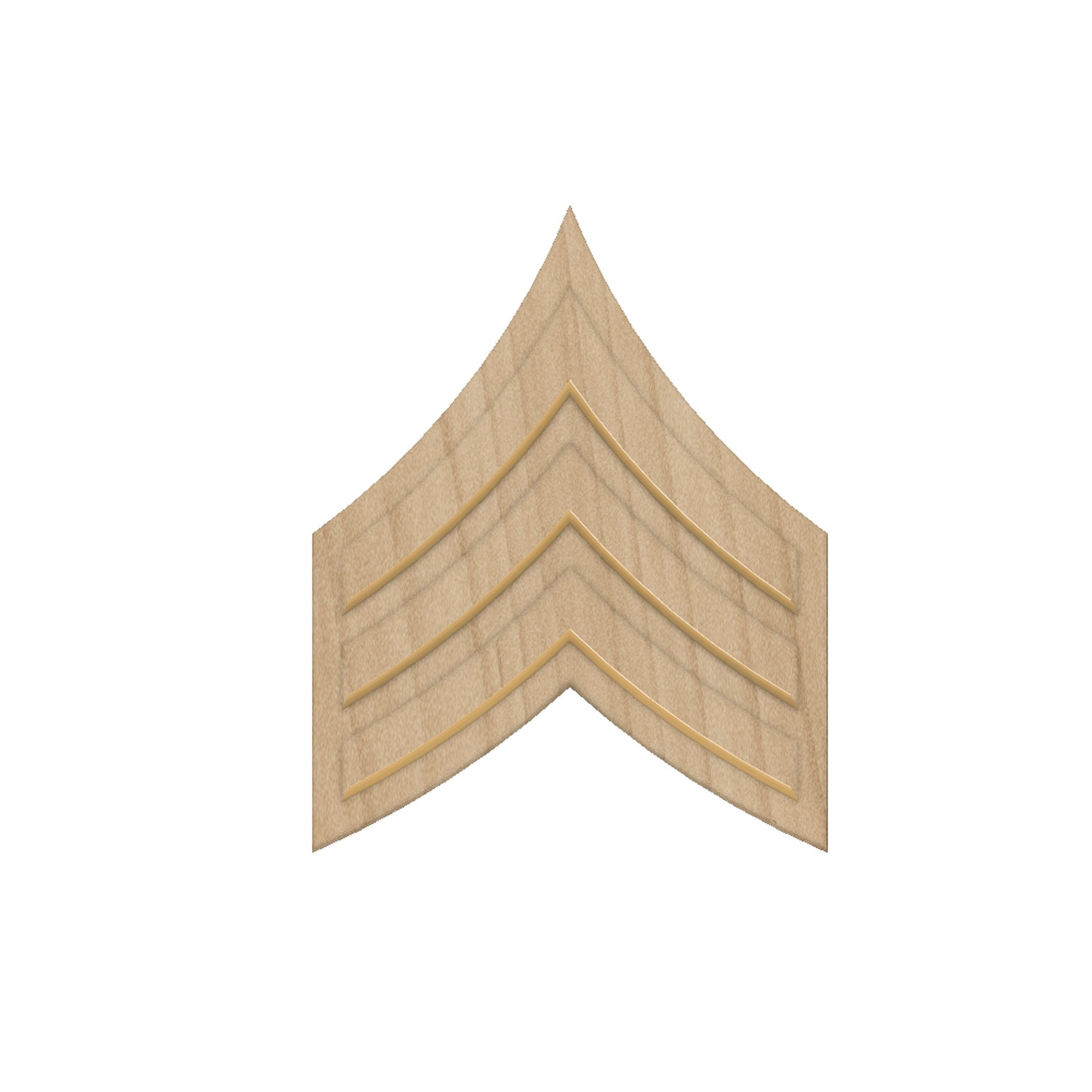 ARMY SERGEANT E-5 Insignia STL Bundle for Cnc Machining and 3D Printing ...