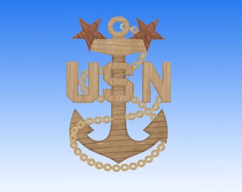 USN Chief Anchor STL for CNC and 3D Printing - Etsy