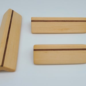 Maple Cabinet & Drawer Pull With Walnut Inlay - Etsy