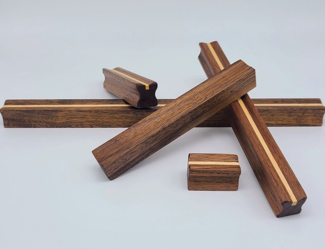 Slimline Walnut Drawer & Cabinet Pull - Etsy