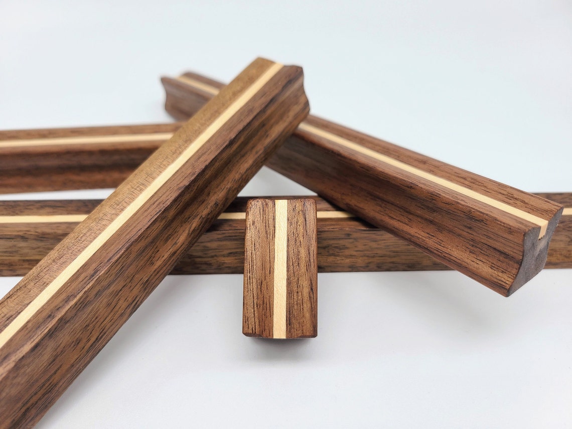 Slimline Walnut Drawer & Cabinet Pull - Etsy