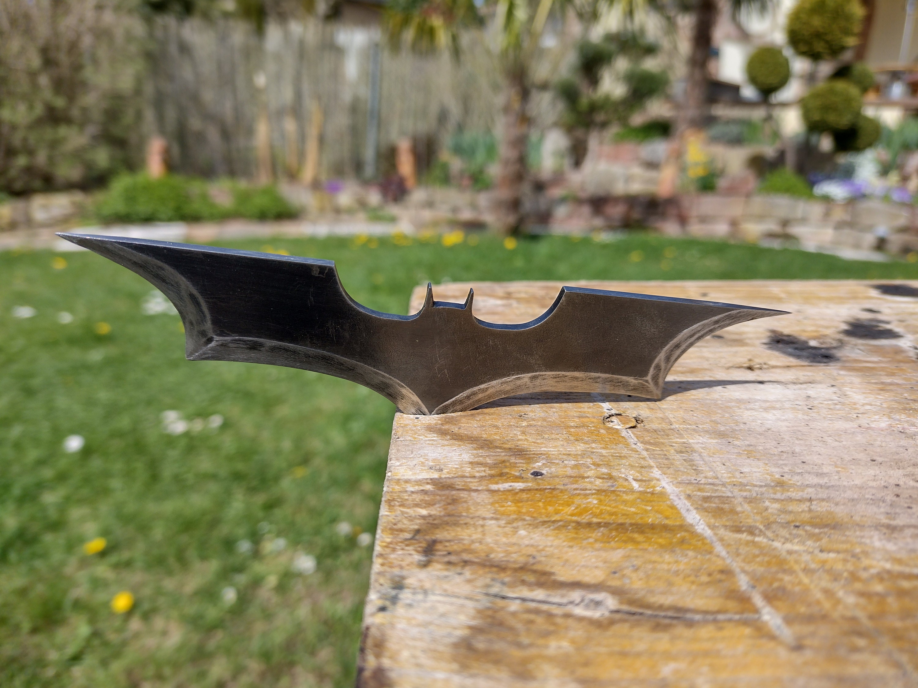 Real Throwing Knife batarang Made of Hardened Carbon Steel 1075cr - Etsy
