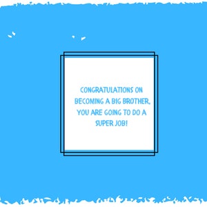 Promoted to Big Brother Printable Card - Etsy