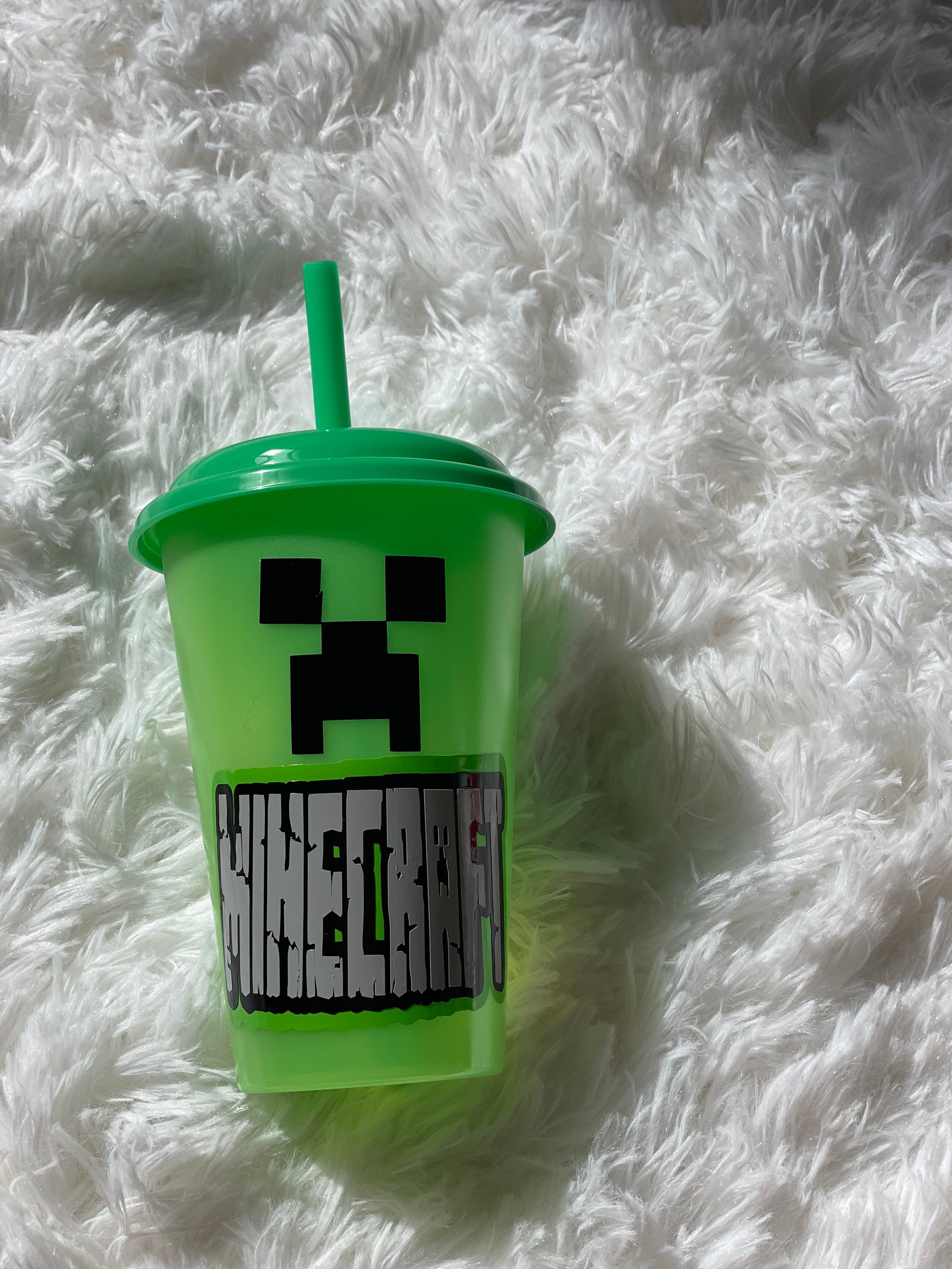 Minecraft personalized color changing cups | Etsy