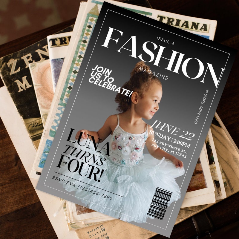 Magazine Invitation - Etsy