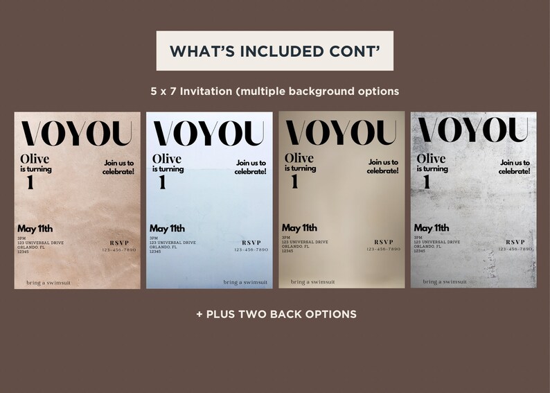 Editable Magazine Cover Invitation Template - Etsy