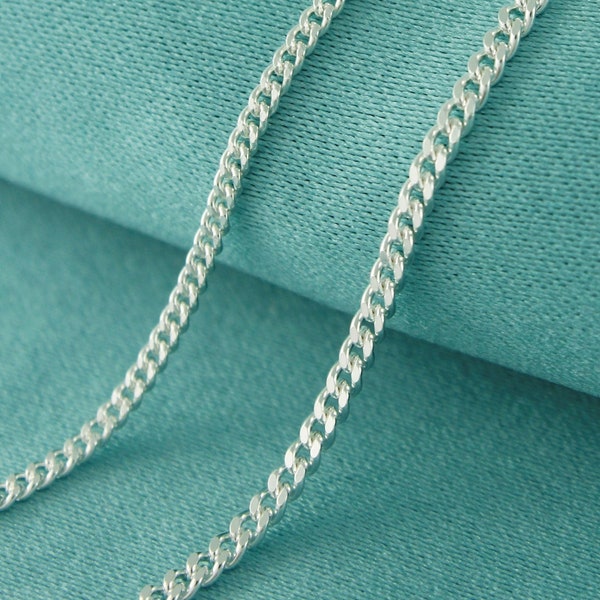 Silver Curb Chain - Etsy